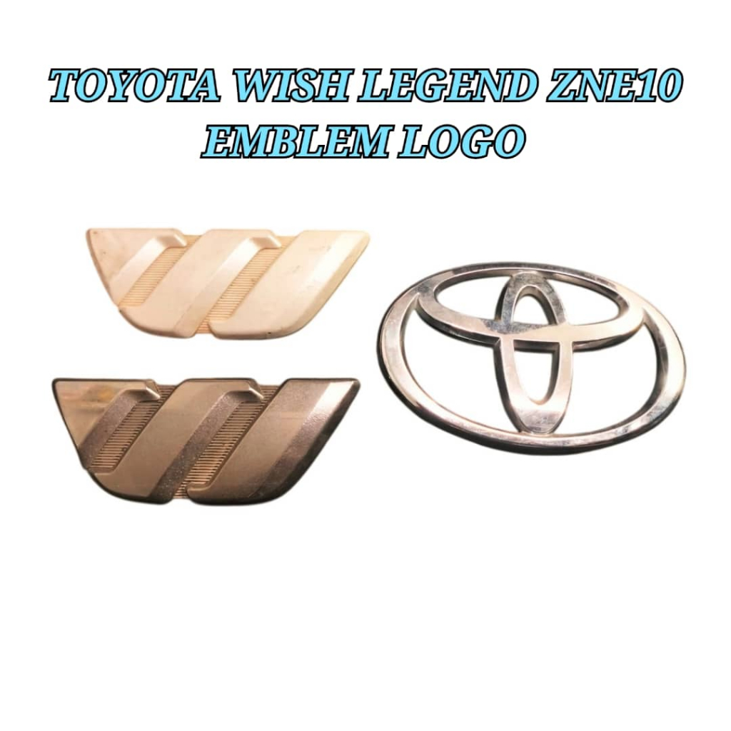 Emblem Logo Toyota Wish Legend ZNE10 03-08 Emblem / Badge Logo | Shopee ...