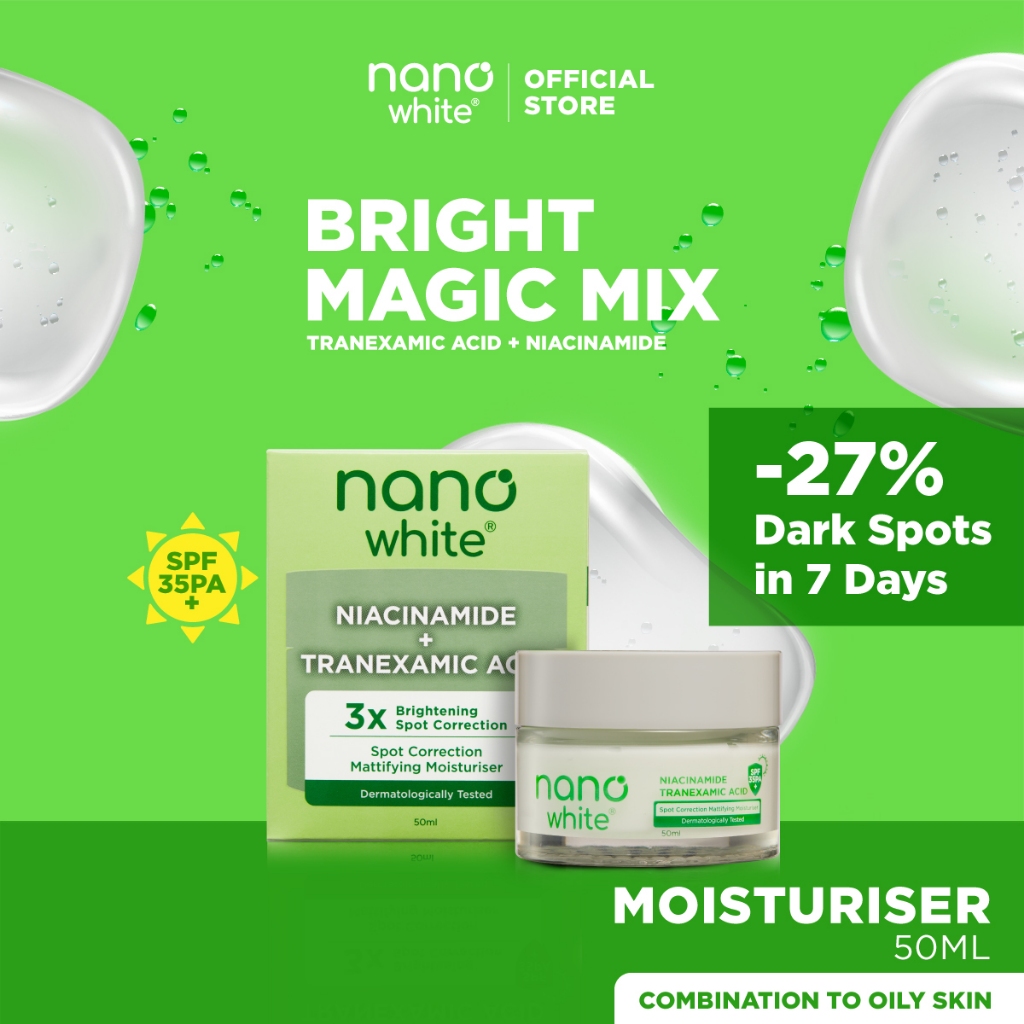 [New & Improved] Nanowhite Spot Correction Mattifying Moisturiser 50ml ...
