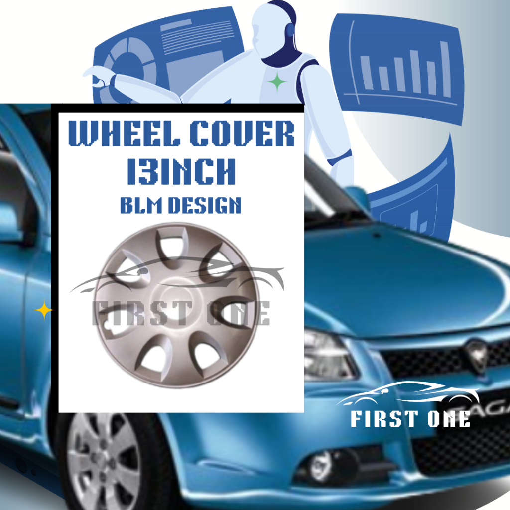 Universal R13'' Inch Car Wheel Cover Tyre Center Hub Cap Steel Rim ...