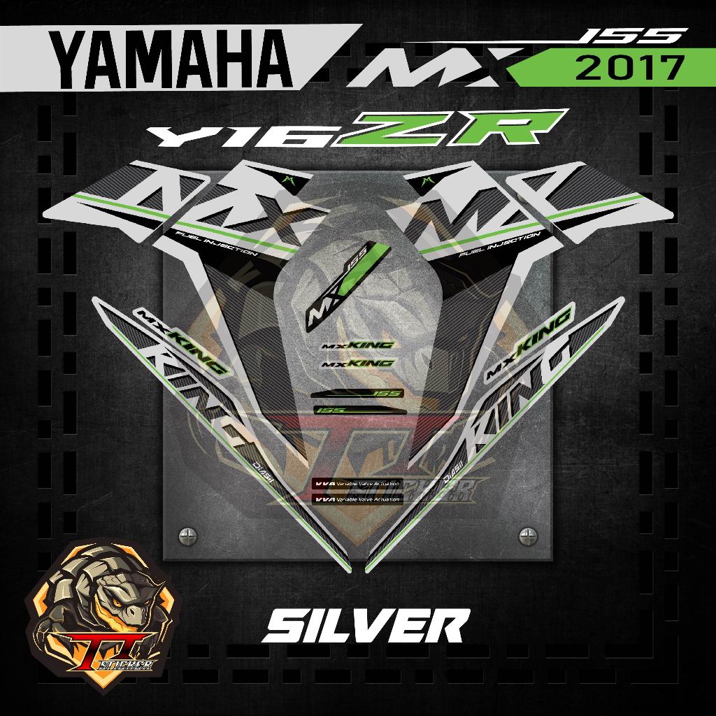 STRIPE YAMAHA Y16 Y16ZR 155 V1 V2 ABS MX KING 2017 CUSTOM STICKER MOTOR ...