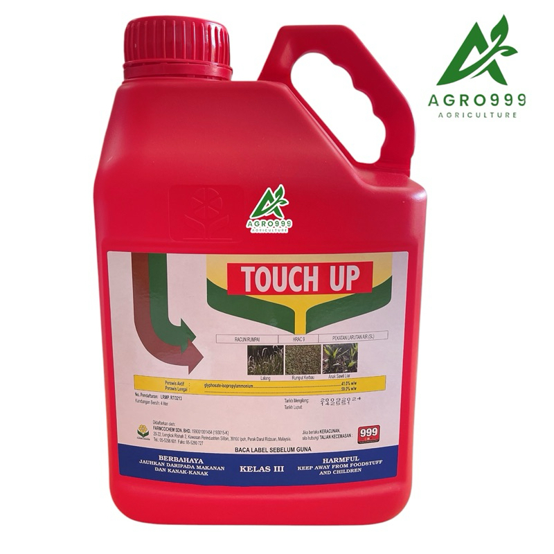 Touch Up 4Liter|Herbicide| Glyphosate-Isopropylammonium-41%|Racun serap ...