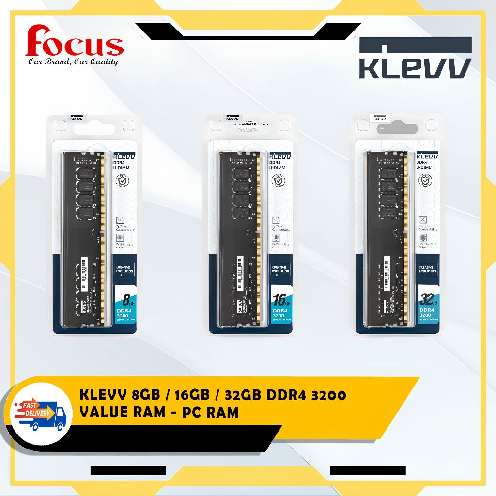 KLEVV 8GB / 16GB / 32GB DDR4 3200 VALUE RAM - PC RAM | Shopee Malaysia