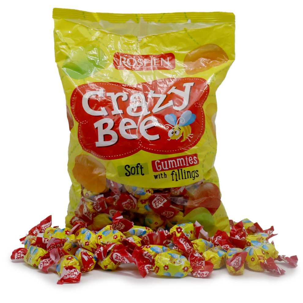 Roshen Crazy Bee SOFT GUMMMIES WITH FILLINGS ,JELLY CANDIES { 250G ...