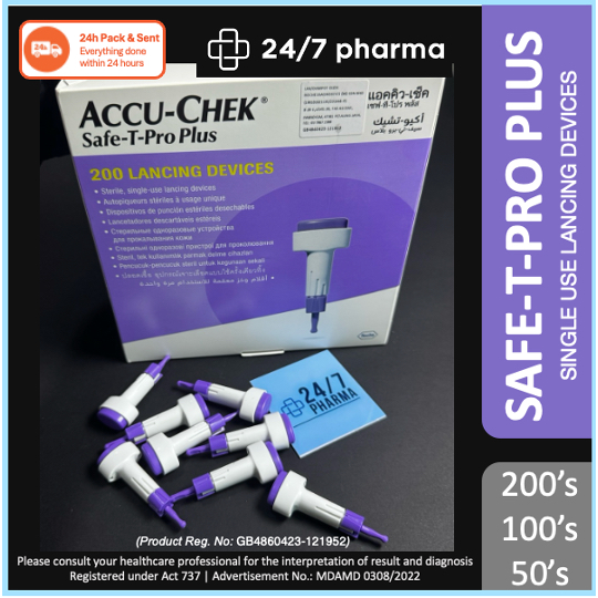 Accu-Chek Safe-T-Pro Plus Lancing Device SafeT Safetpro tpro accuchek ...