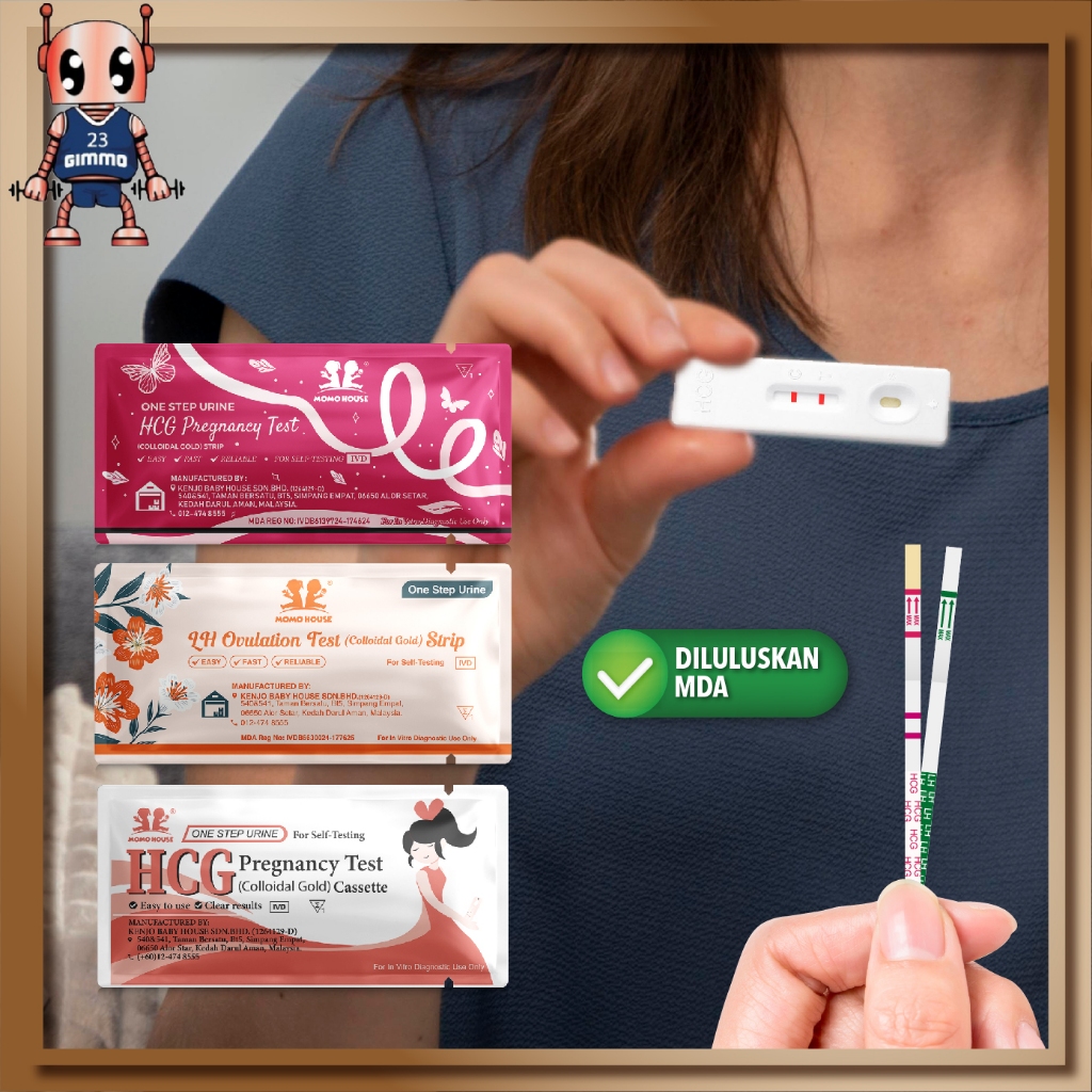 Ovulation Pregnancy Test Strip Detection/Check Kehamilan Urine Cup ...