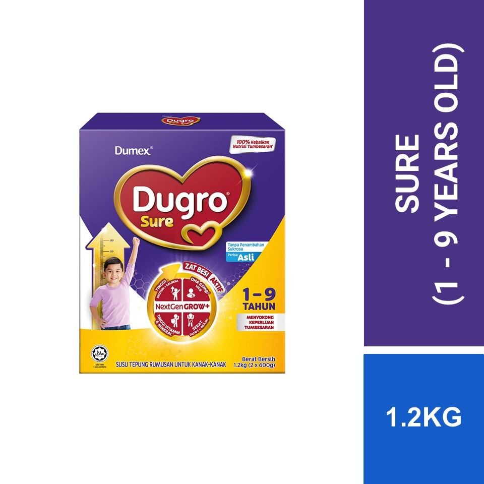 Dumex Dugro Sure Original/Asli Tailored Nutrition Milk Formula 1-9 ...