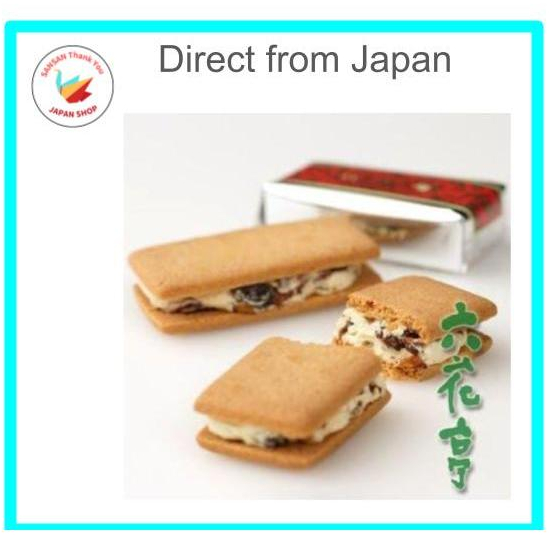 【Ships direct from Japan】ROKKATEI Marusei Butter Sandwich Hokkaido (10 Pcs/Box) Butter Cookie ...