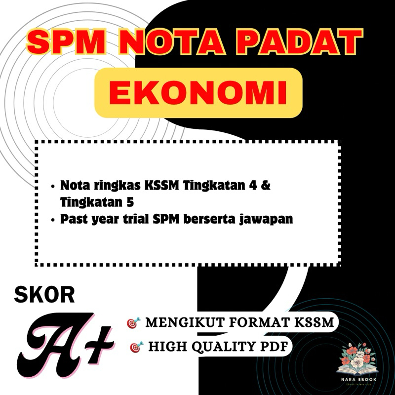 [PDF] SPM Nota Ekonomi Tingkatan 4 & Tingkatan 5 | Padat & Ringkas | Instant 🔥 | Shopee Malaysia