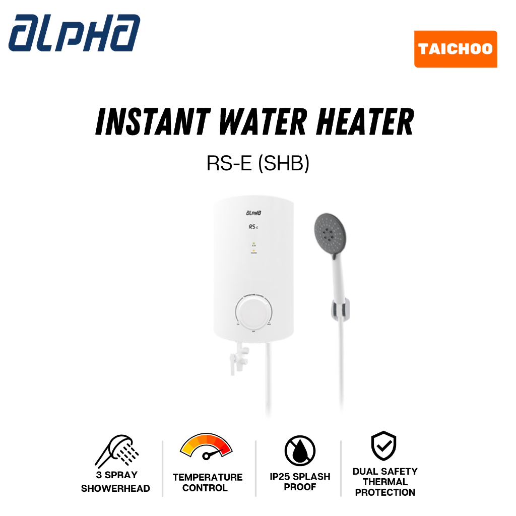 Alpha Instant Water Heater RS-E (SHB) | Shopee Malaysia