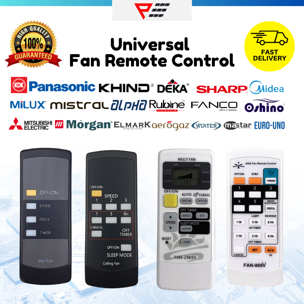 Universal Fan Remote Control for Wings Deka Elmark KDK Alpha Winter ...
