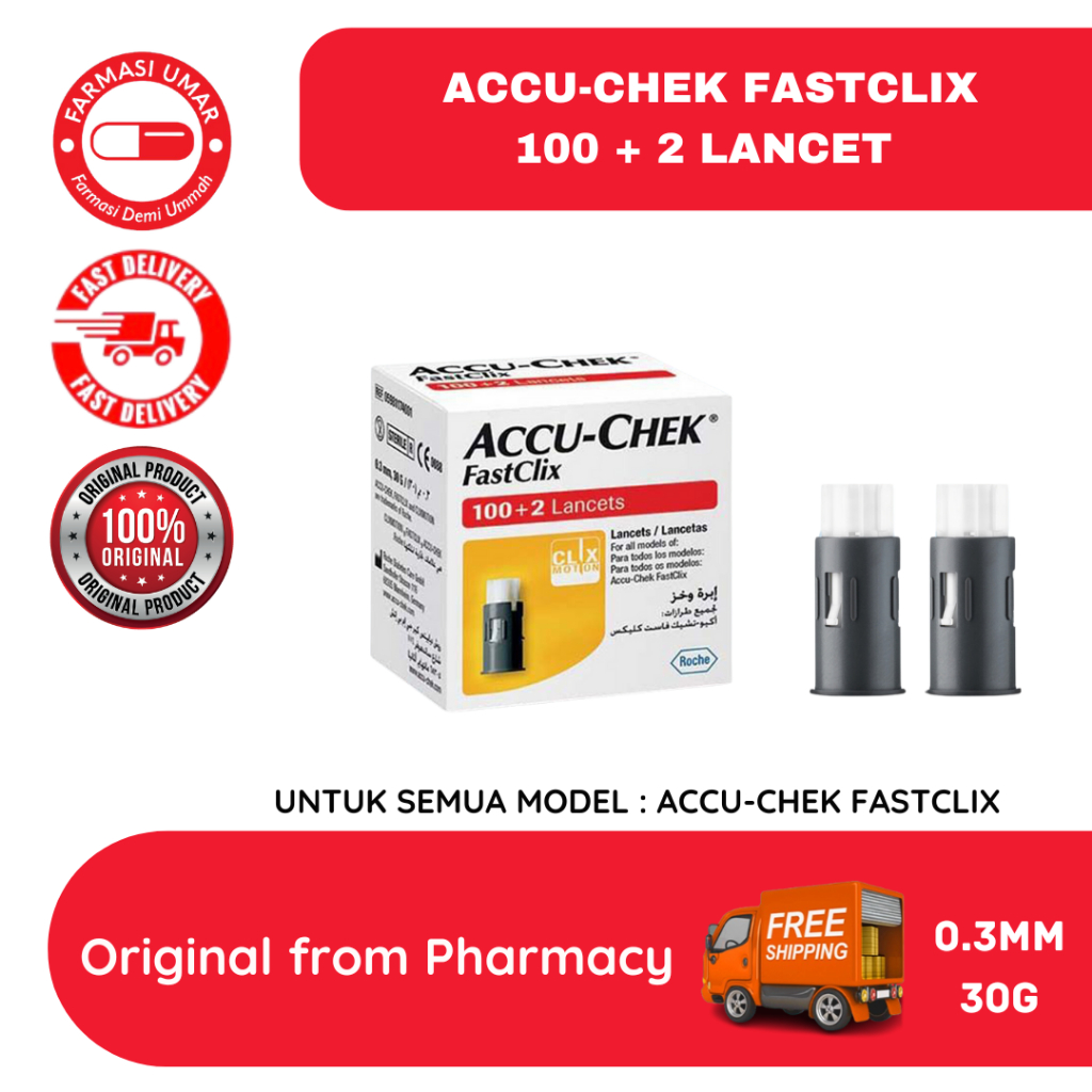 Accu-Chek Fastclix Lancets (100+2pcs) | Shopee Malaysia