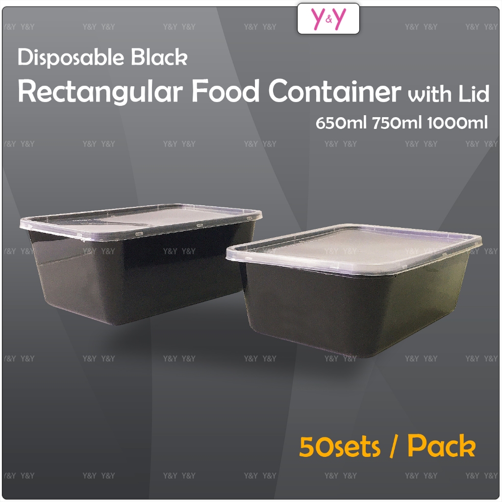 Microwave Safe Disposable Plastic Rectangular Take Away Food Container ...