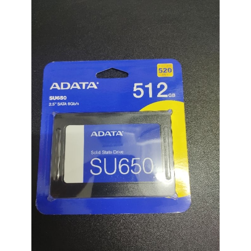 Adata SU650 512gb SSD (New) | Shopee Malaysia