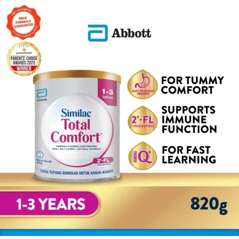 Similac Total Comfort Formula Milk 1-3 HALAL 820g | Shopee Malaysia