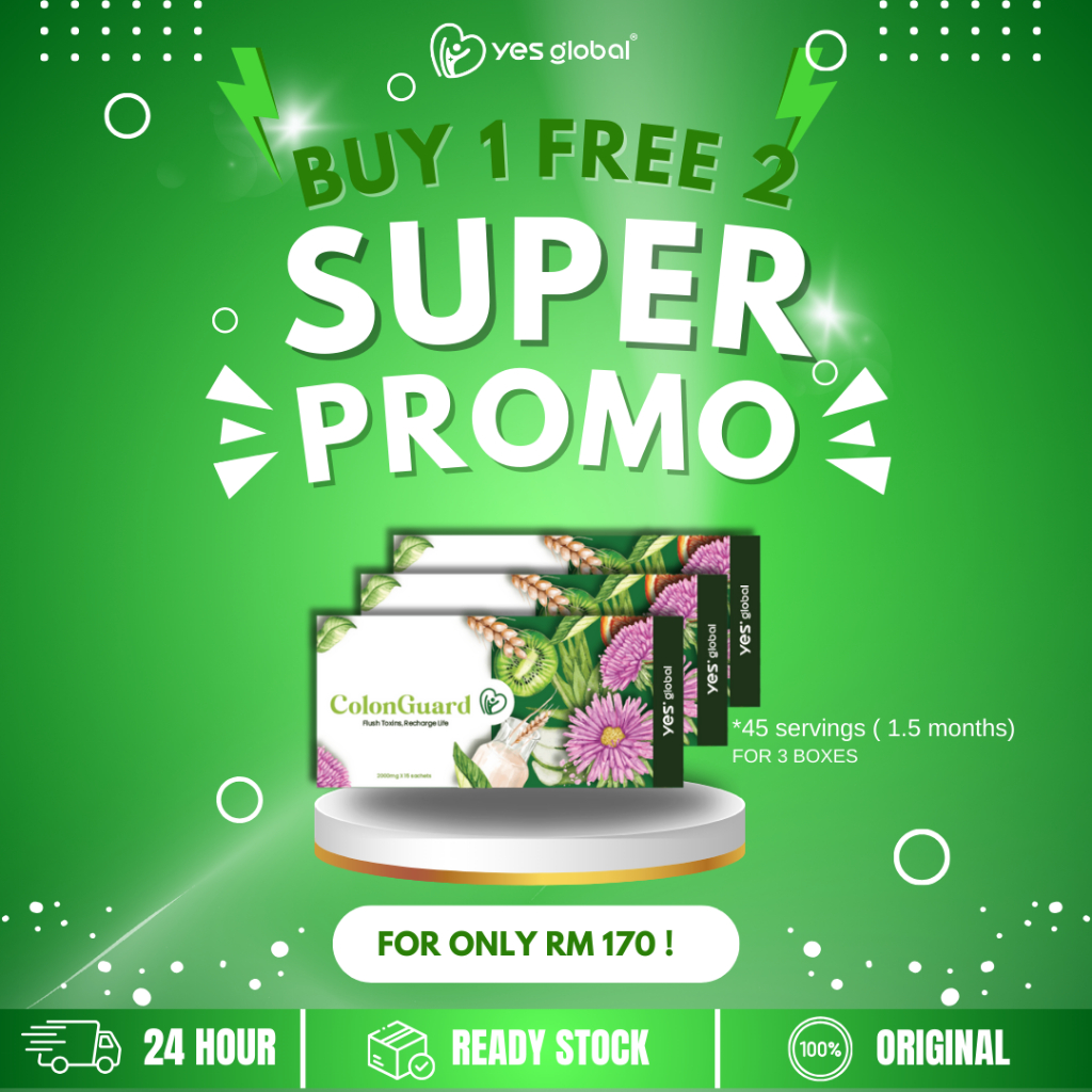 Yes Global Ready Stock Colonguard 💚 1 Box = 15 Sachets 💥 Detox ...