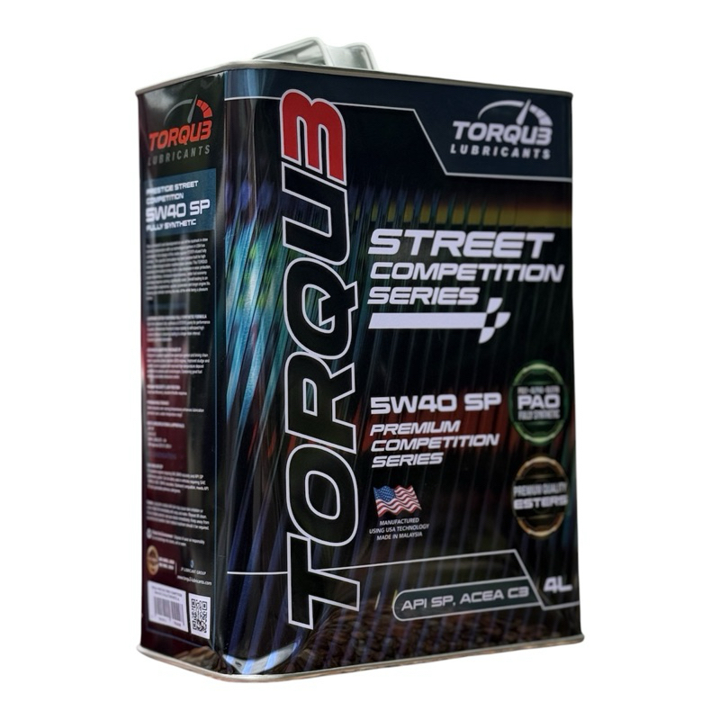 TORQU3 5W40 FULLY SYNTHETIC (PRESTIGE STREET COMPETITION) (4L) | Shopee ...