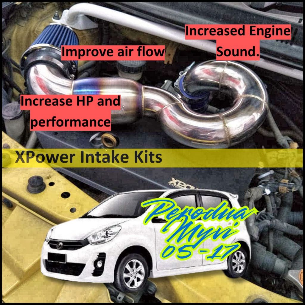 Perodua Myvi Icon Lagi Best 05-17 1.3 1.5 XPower Intake Kits Open Pod ...