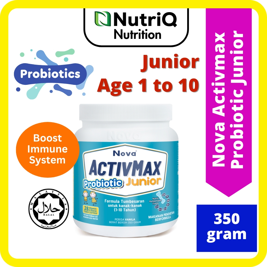 Nova Activmax Junior Probiotic Kids Milk Formula with Probiotik Susu ...