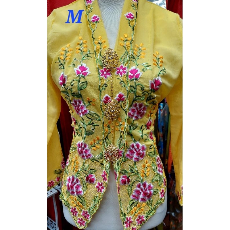 Kebaya Sulam Nyonya Embroidery Traditional Hand Made(M) | Shopee Malaysia