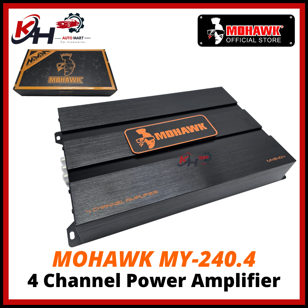 MOHAWK 4 Channel Amplifier MY SERIES ORANGE - MY 240.4 High Power Amp ...