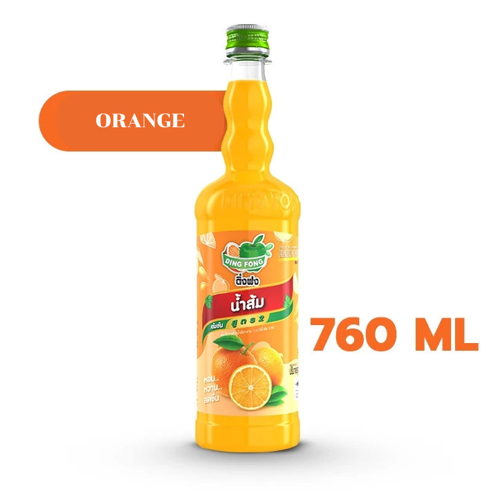 [Original100%] Ding Fong Kordial Thai / ORANGE / Ice BLended Flavour ...
