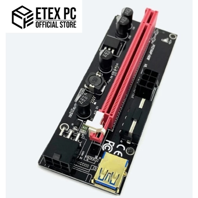 [ReadyStock] PCI-E RISER 1X TO 16X GRAPHICS EXTENSION RISER CARD PCI-E ...
