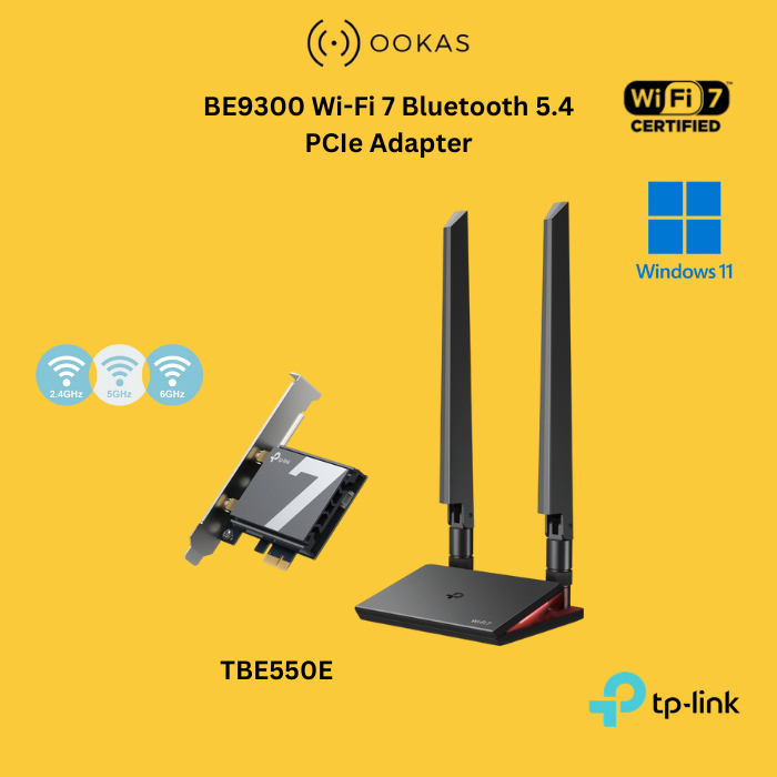 TP-Link Archer TBE550E / TBE552E / TBE400E PCIe Wi-Fi 7 Adapter ...