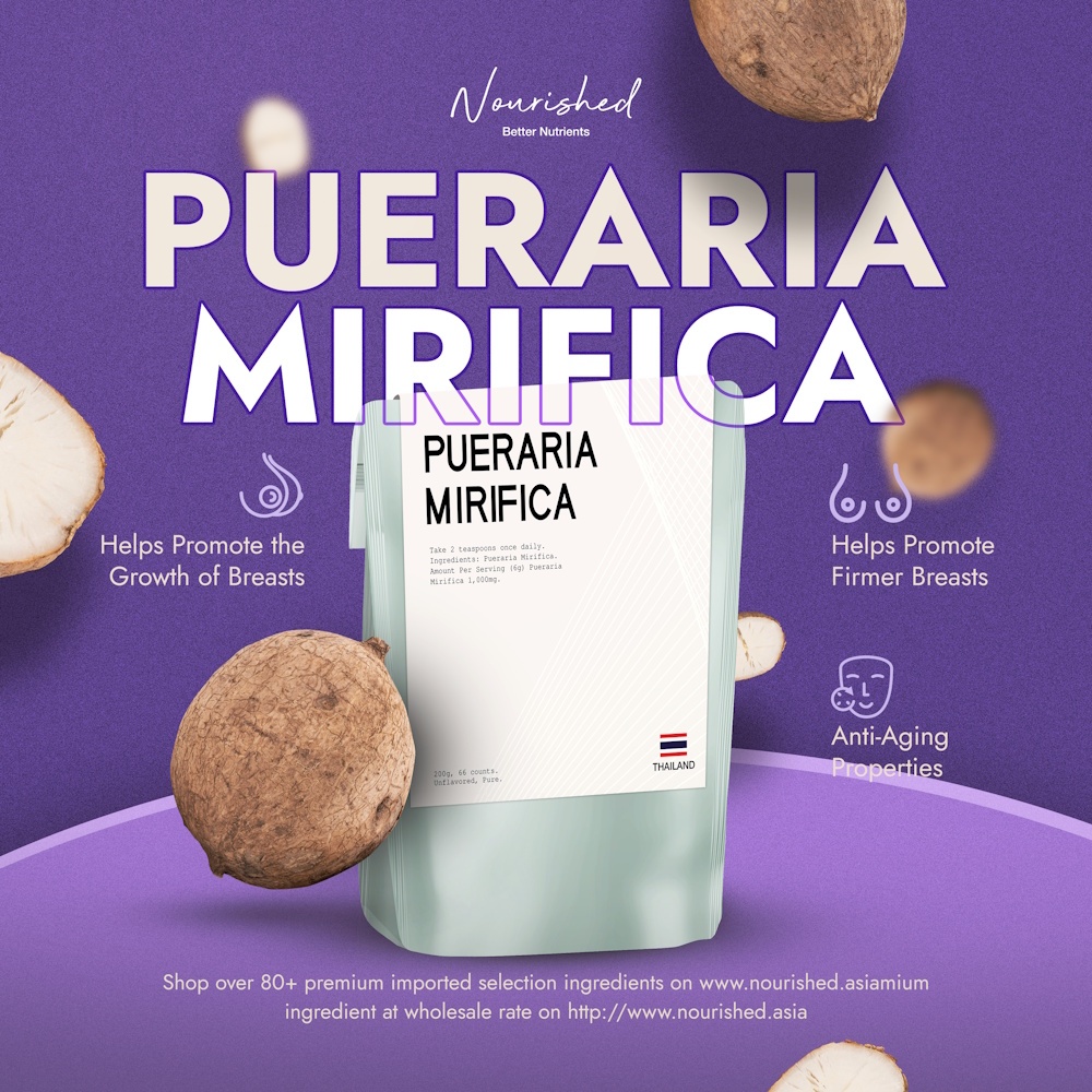 Nourished Pueraria Mirifica 1,000mg 66 Servings 200g (Thailand ...