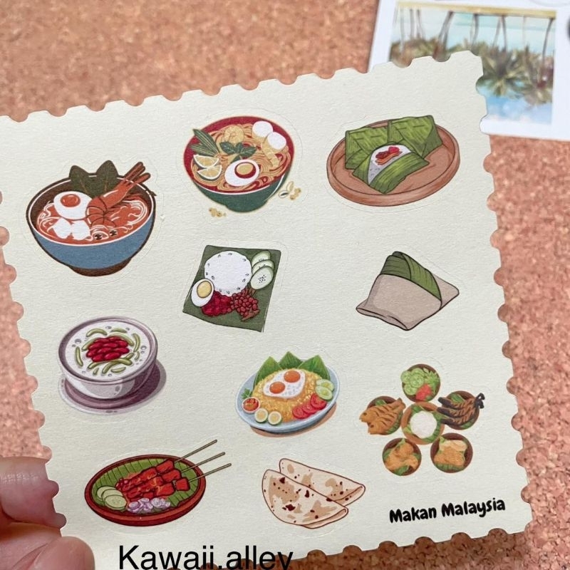 Makan Malaysia stickers | stickers | food sticker | nasi lemak stickers ...