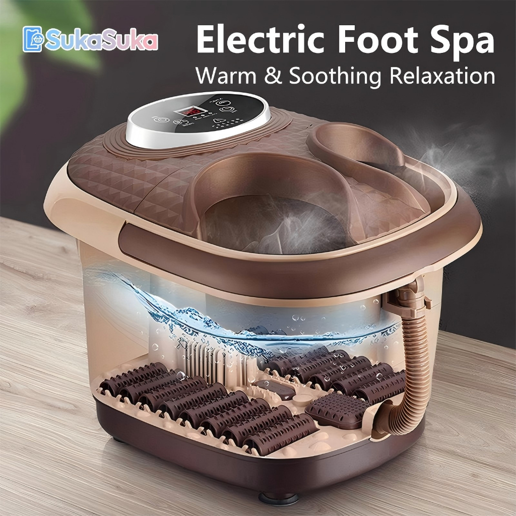 Electric Foot Spa & Massager | Heated Foot Bath with Automatic Massage ...