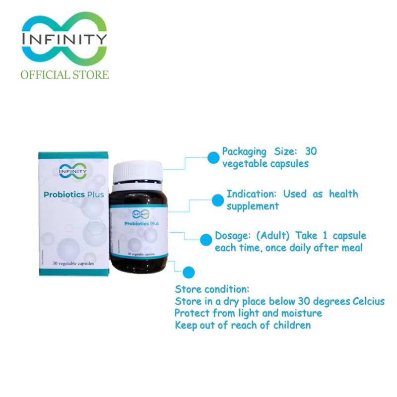 Infinity Probiotic Plus (30 vegetable capsules) | Shopee Malaysia