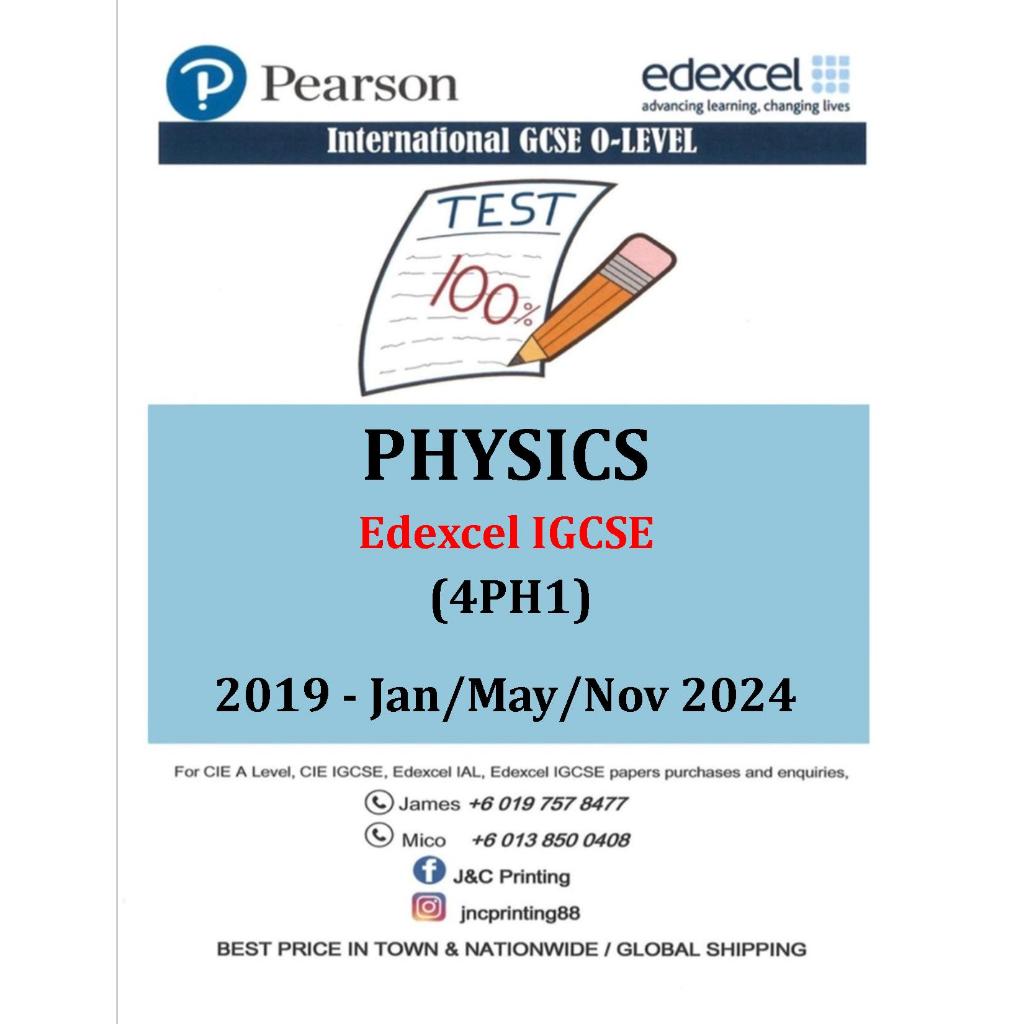 Edexcel Igcse O-Level Past Year Papers Physics 4PH1 (P1&P2) | Shopee Malaysia