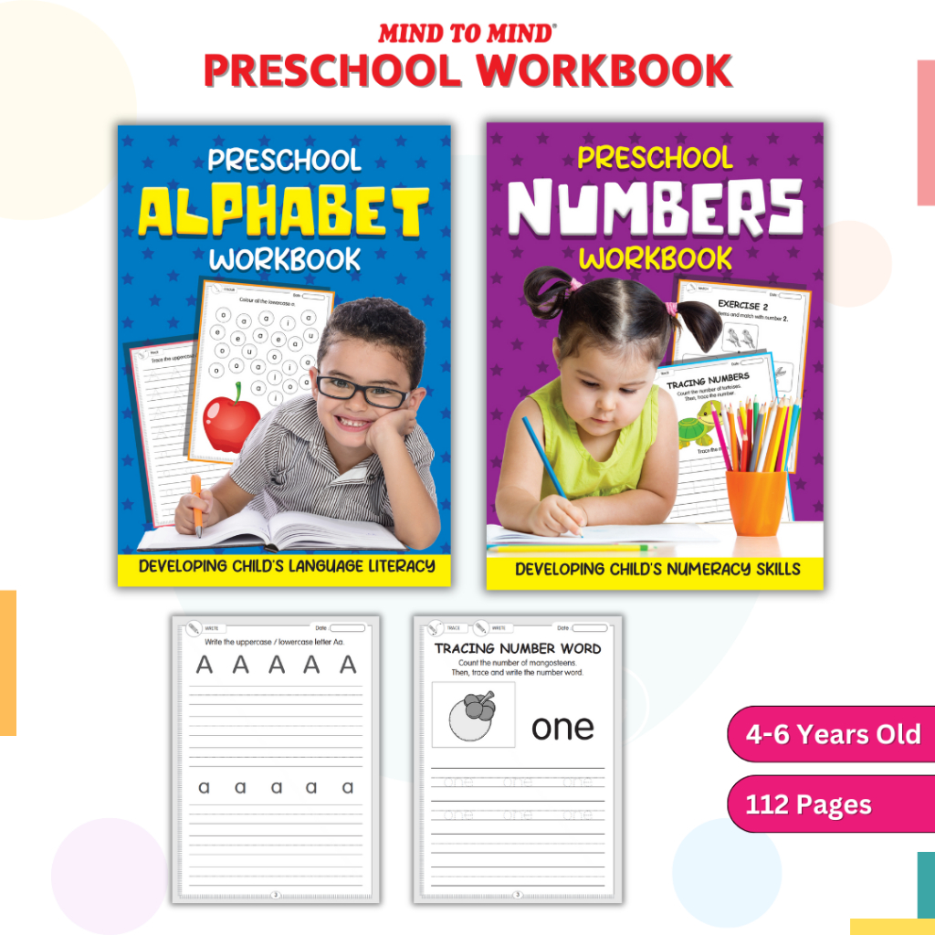 Preschool Alphabet & Numbers Workbook | Shopee Malaysia