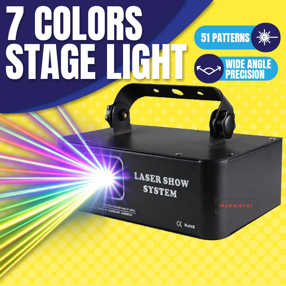 Disco Stage Light RGB Laser Light Lampu Disco DMX512 Lazer Light 7 ...