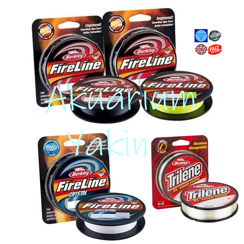 4077 CLEAR STOCK !!! BERKLEY FIRELINE / FIRE LINE CRYSTAL / TRILENE ...