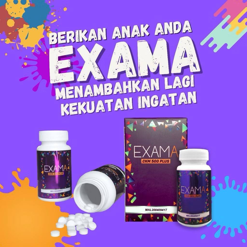[Ready Stock] Exama Minda Cerdas Original HQ 100% Vitamin Minda Kanak2 Brain Supplement Ubat ...