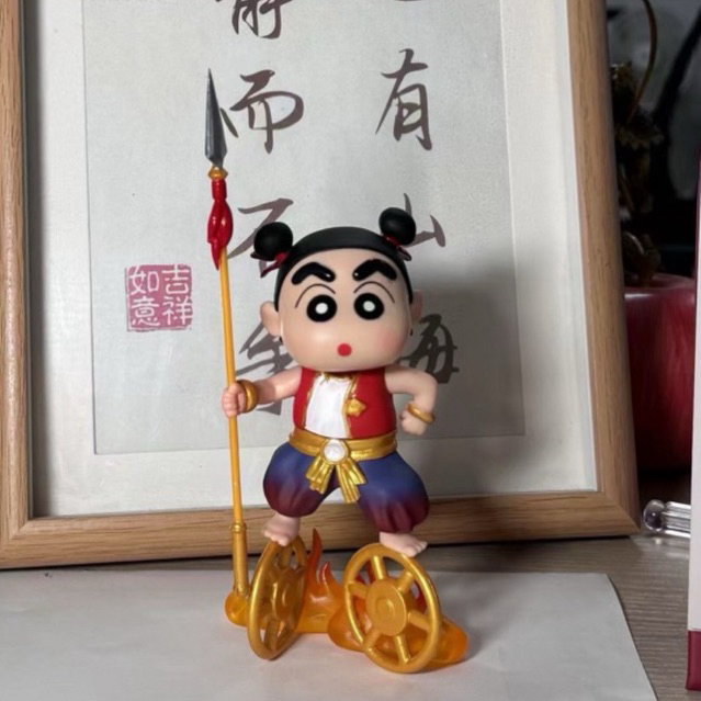 Labubu Crayon Shin Chan Cosplay Figures 哪吒蜡笔小新模型圣诞求婚僵尸佛祖KFC | Shopee ...