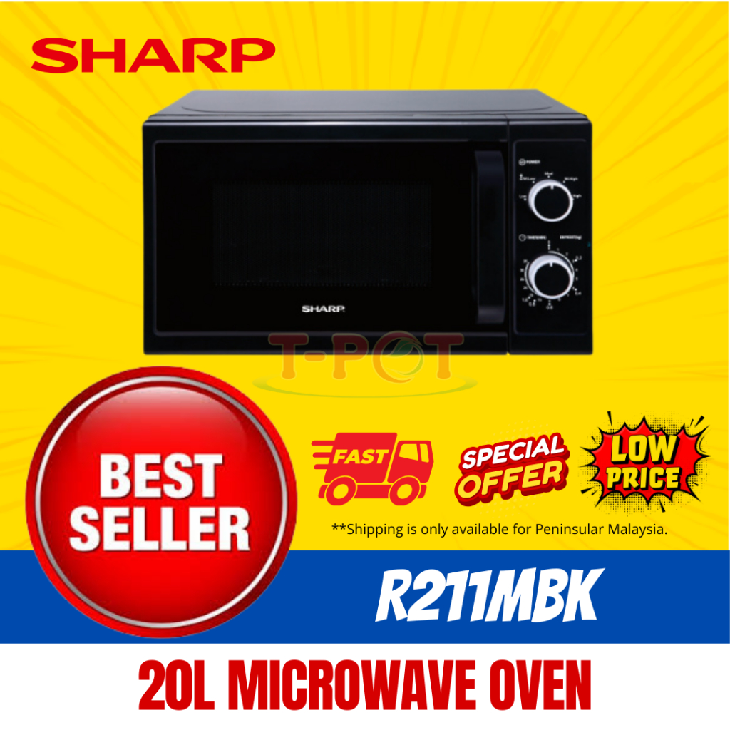 Sharp 20L 700W, Mechanical Basic Microwaves R211MBK / R219EK NEW-SB ...