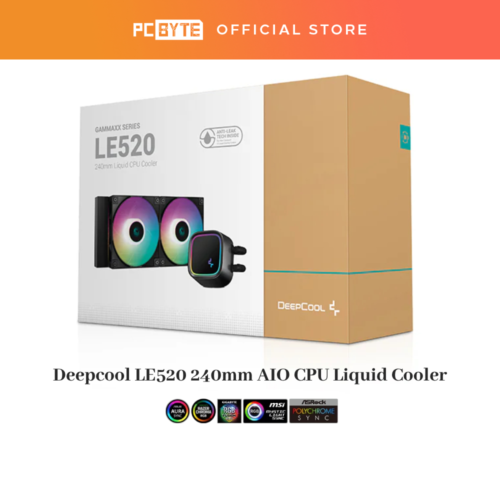 Deepcool LE520 240mm AIO CPU Liquid Cooler Black | Shopee Malaysia