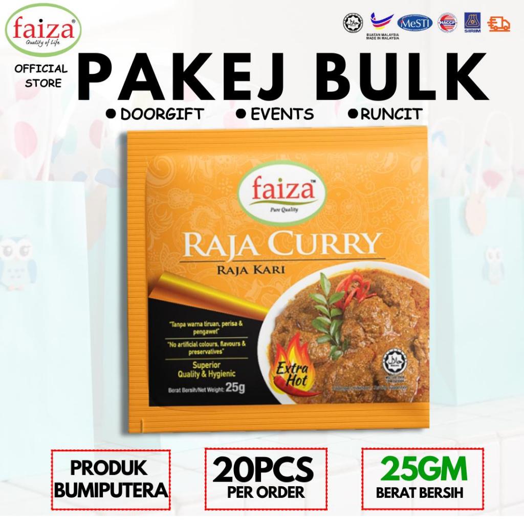 FAIZA's Rempah Raja Kari (25GM) - PAKEJ BULK | Shopee Malaysia