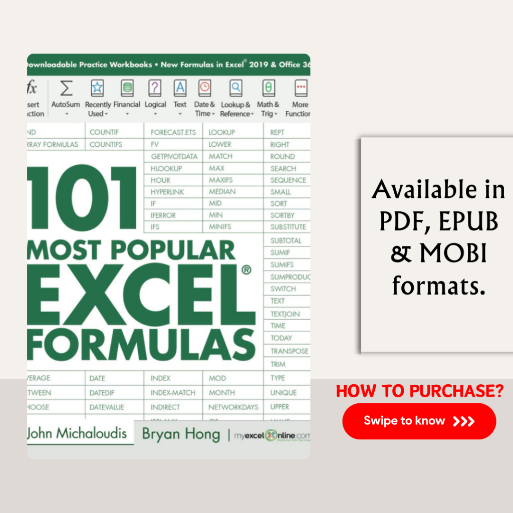 101 Most Popular Excel Formulas (101 Excel Series) | Shopee Malaysia