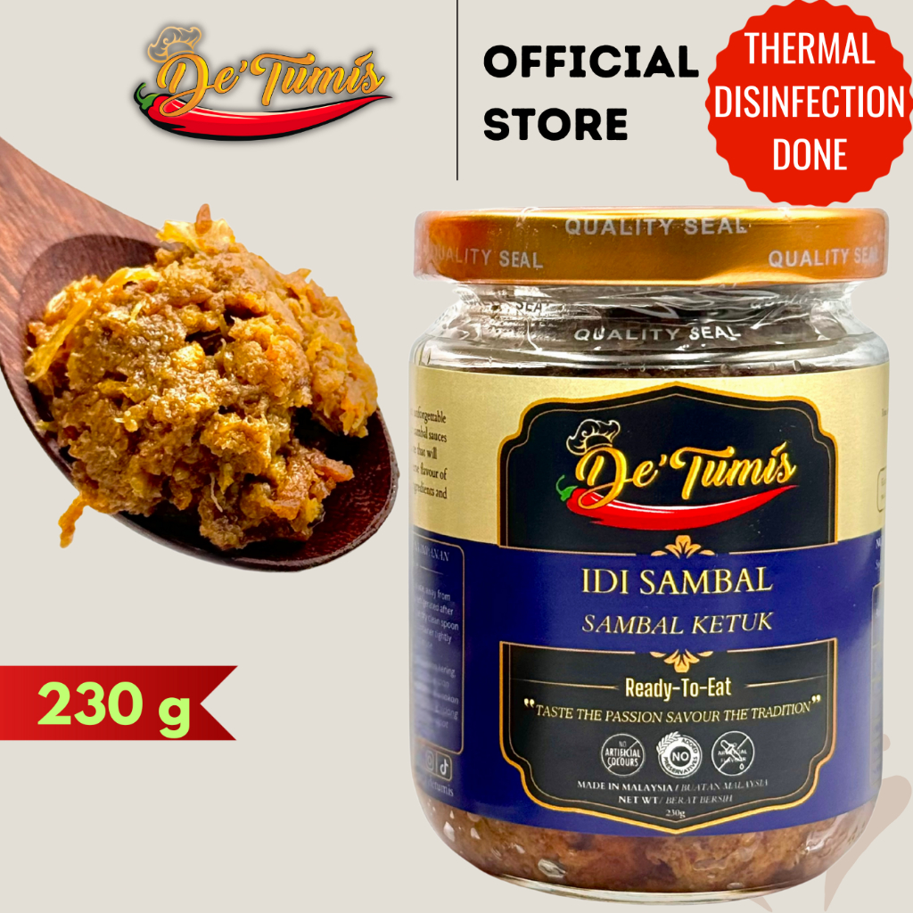 Idi Sambal Anchovies // Sambal Ketuk Ikan Bilis [DE'TUMIS] [READY-TO-EAT][ RETORT TECHNOLOGY ...