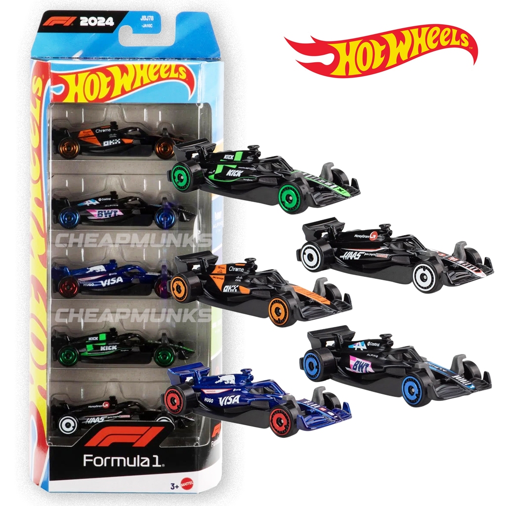 Original Mattel HOT WHEELS F1 5 Pack Combo Boxset Formula 1 McLaren ...