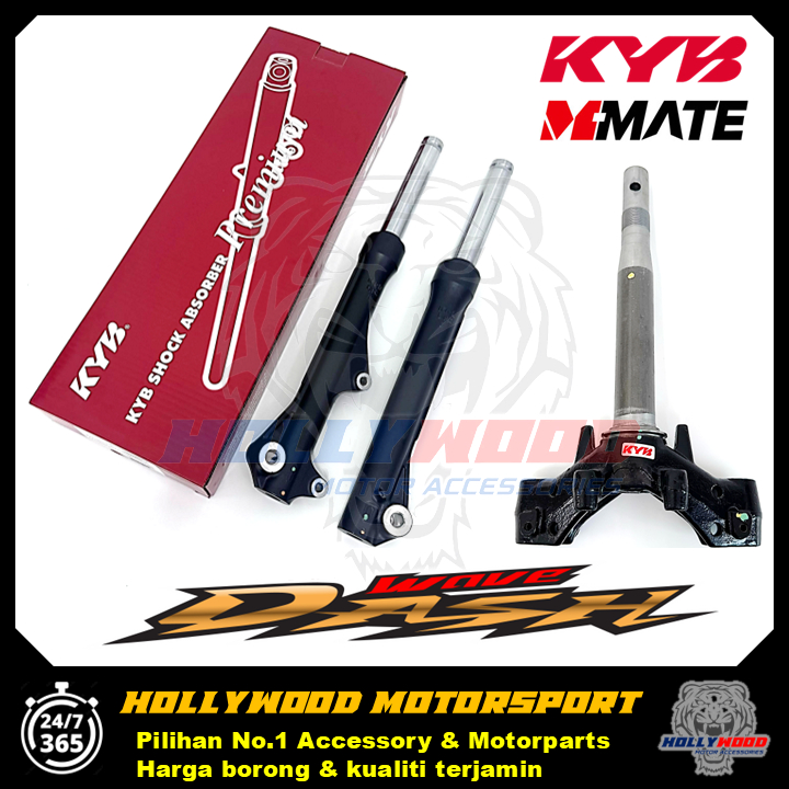 HONDA DASH110 / DASH125 KYB KAYABA FRONT FORK ASSY T-FORK STEERING STEM CONE MMATE PREMIUM ...