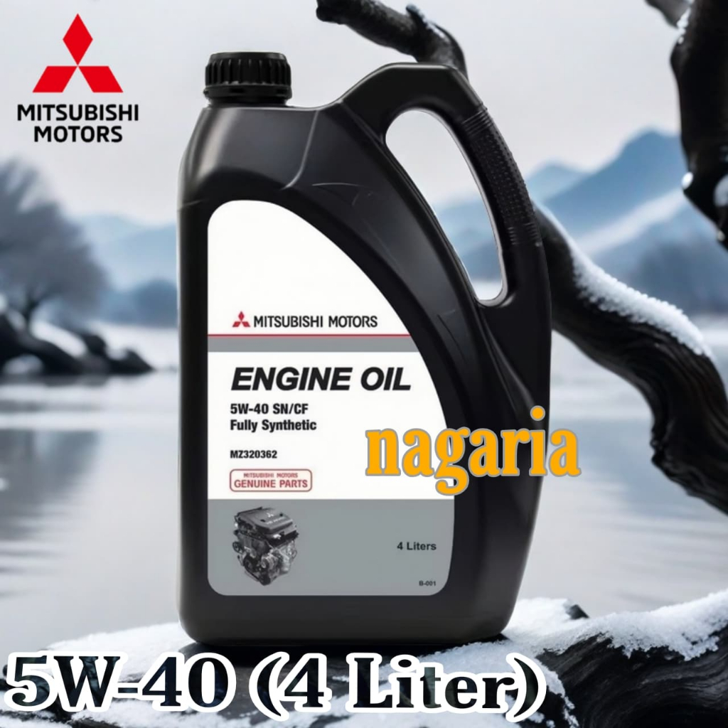 Mitsubishi Fully Synthetic 5W40 SN/CF Engine Oil (4 Liter) Proton Perodua Toyota Honda Nissan ...
