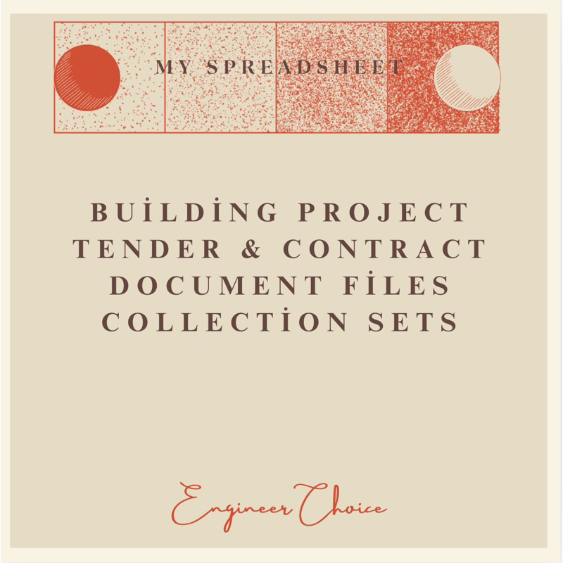 Building project tender & contract document files collection sets ...