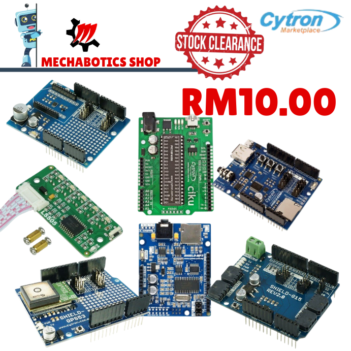 CLEAR STOCK CYTRON PART 1 Shield MP3/ EZMP3/G15/GPS53/XBEE/Cytron Auto ...