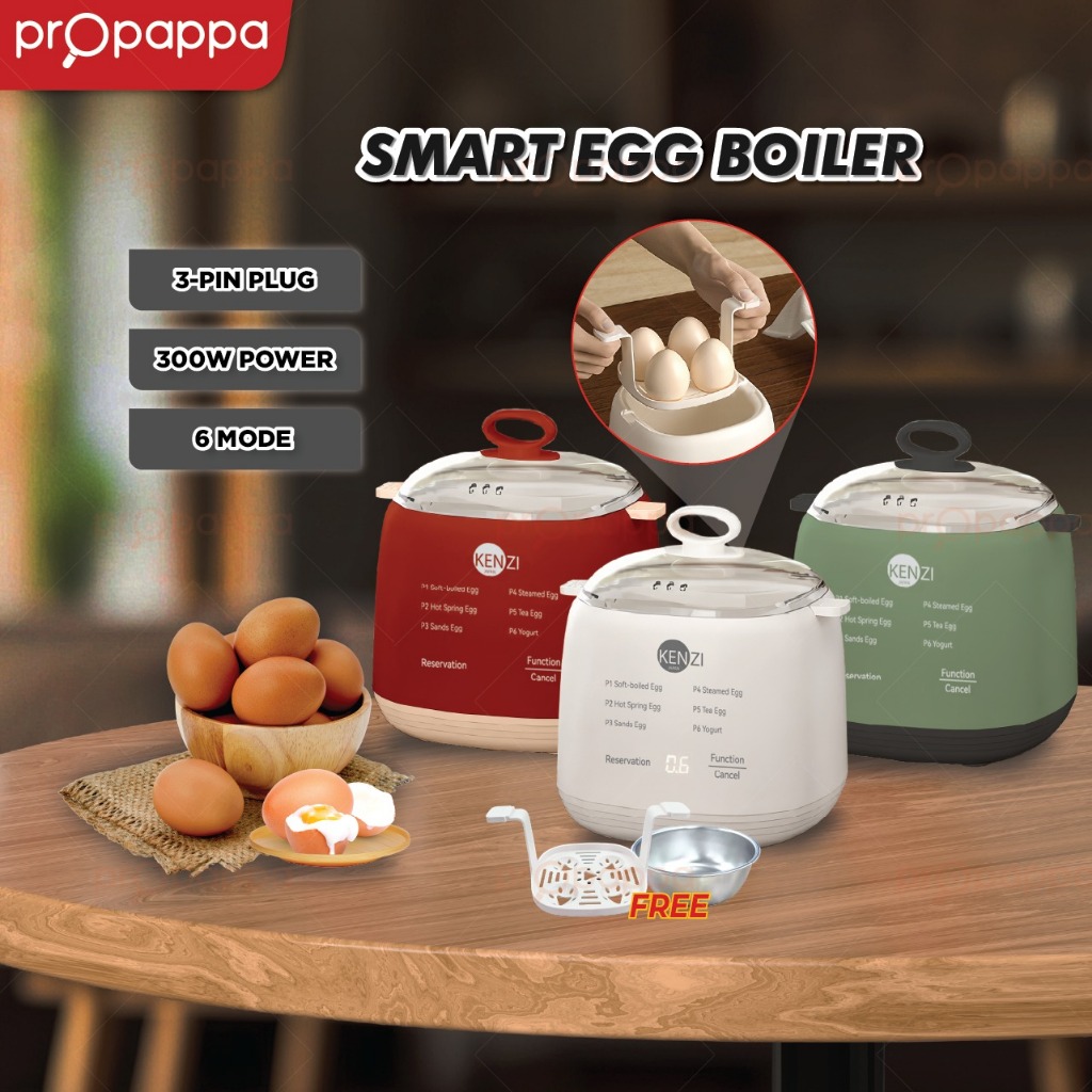 Propappa - 6 in 1 Multifunction Egg boiler Machine Half Boiled Egg ...