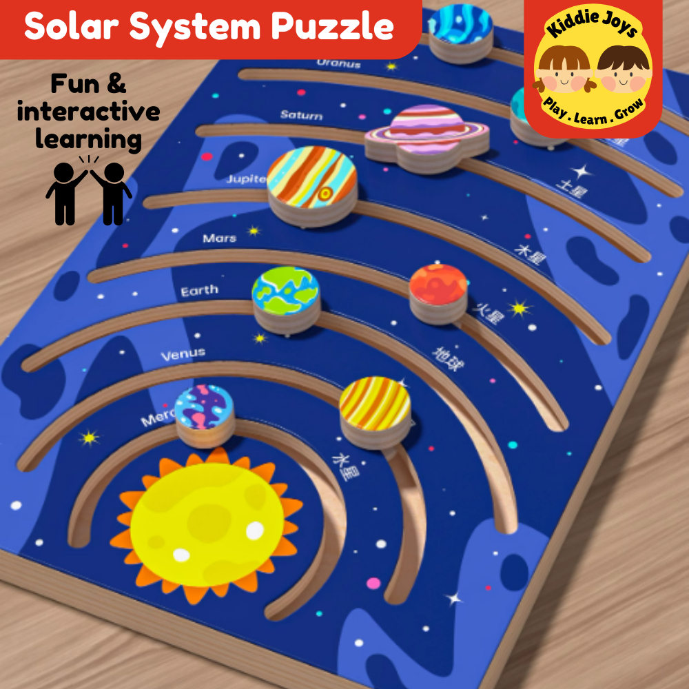 [SHIP IN 24 HOURS]Wooden Solar System Planets Maze Puzzle Constellation ...