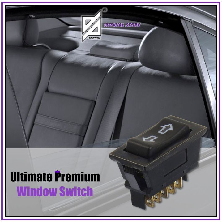 Power Window Universal Auto Switch 5 pins DC 12V 20A Car Black | Shopee ...